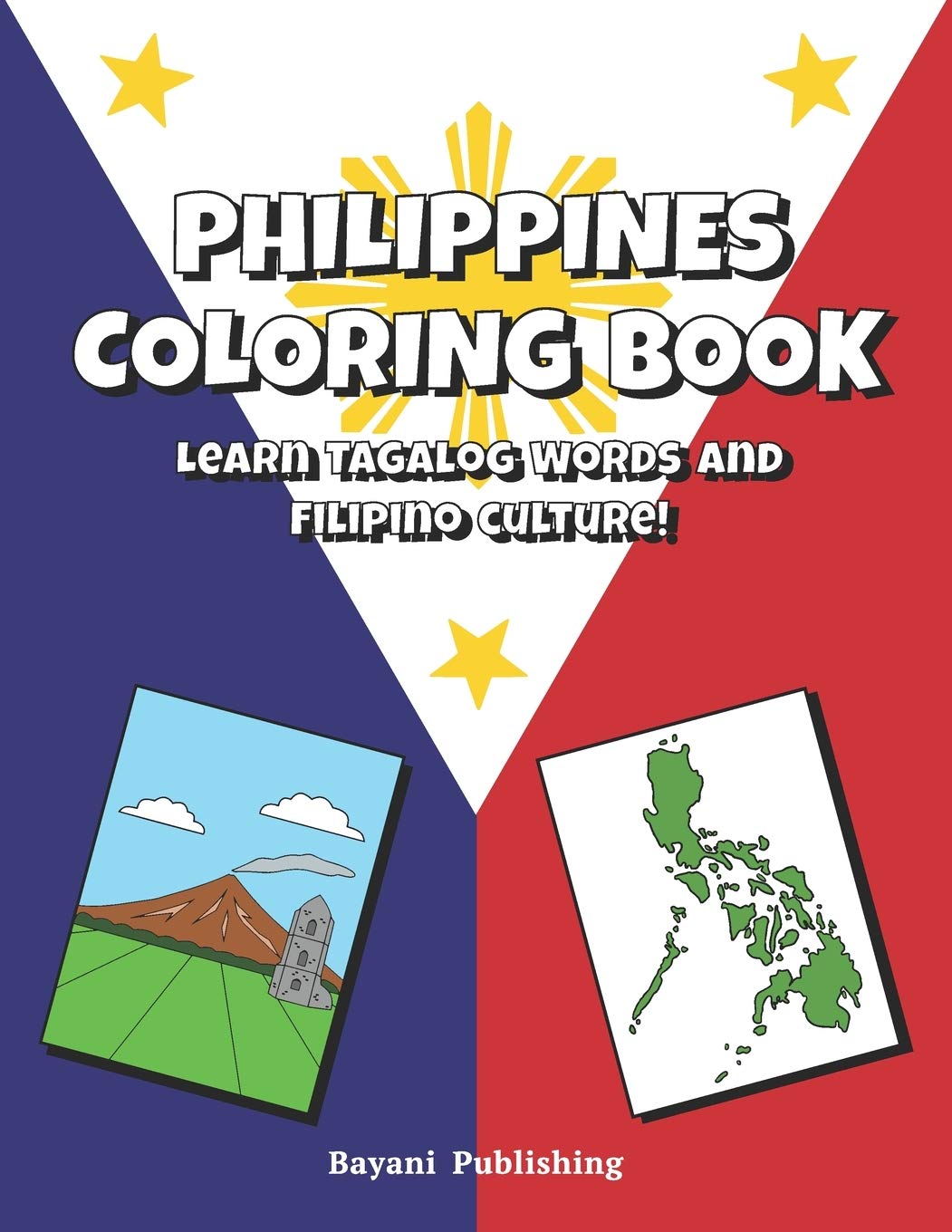 Buy Philippines Coloring Book: Learn Tagalog Words And Filipino Culture ...
