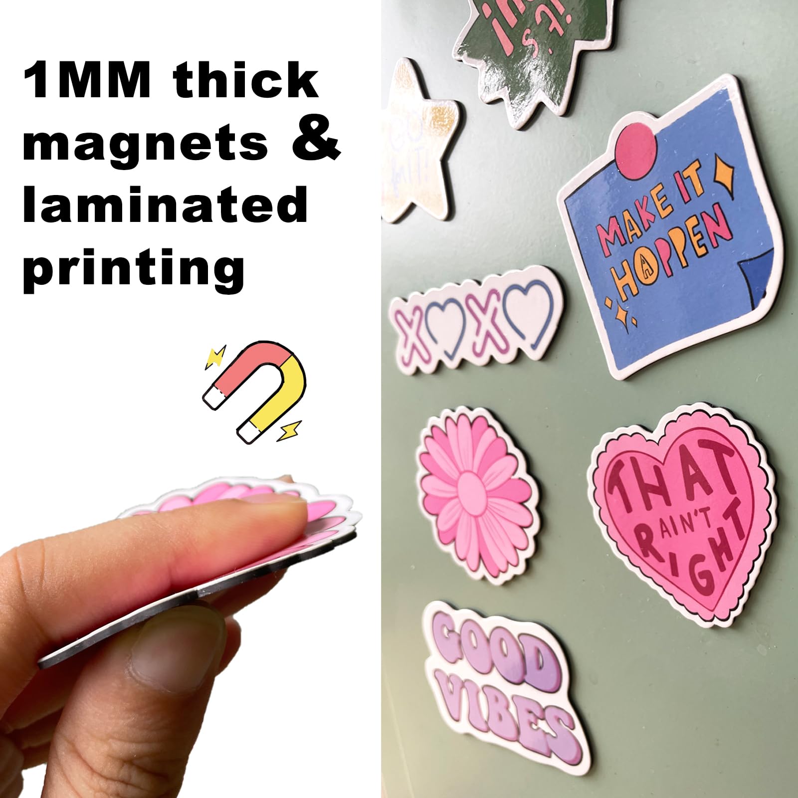 Snapklik.com : 26 Pcs Locker Magnets For School, Cute Fridge Magnets ...