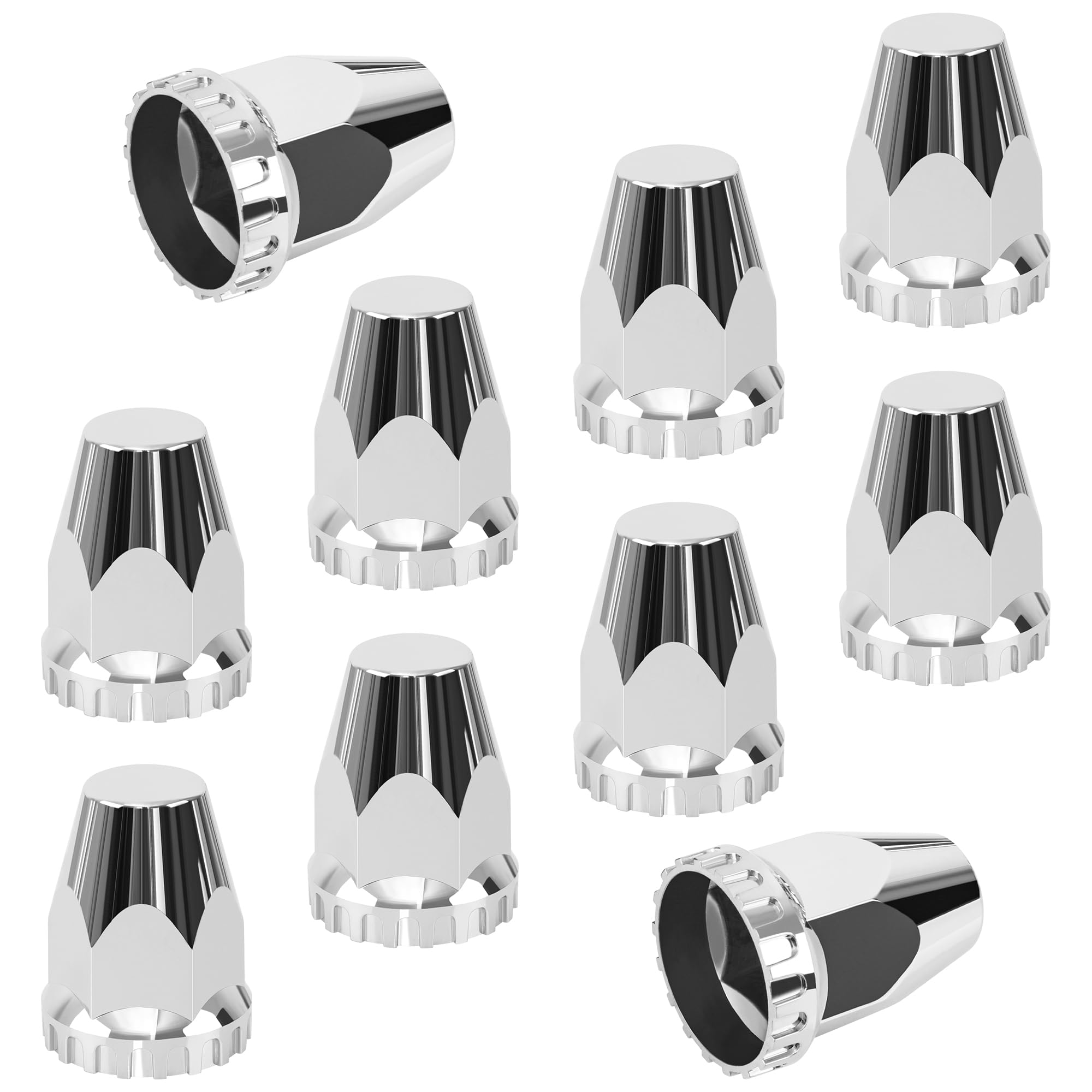 Amazon.com: HASAOMOI 33mm Thread On Chrome Lug Nut Covers, ABS Chrome ...