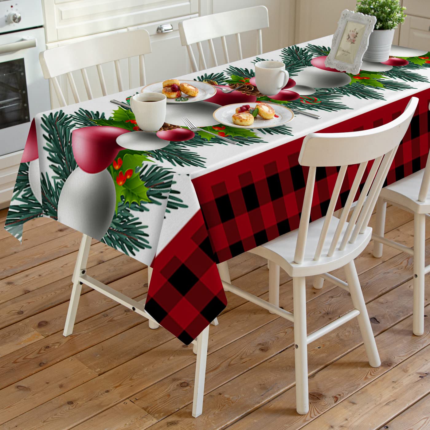 Red Checkered Tablecloth Border