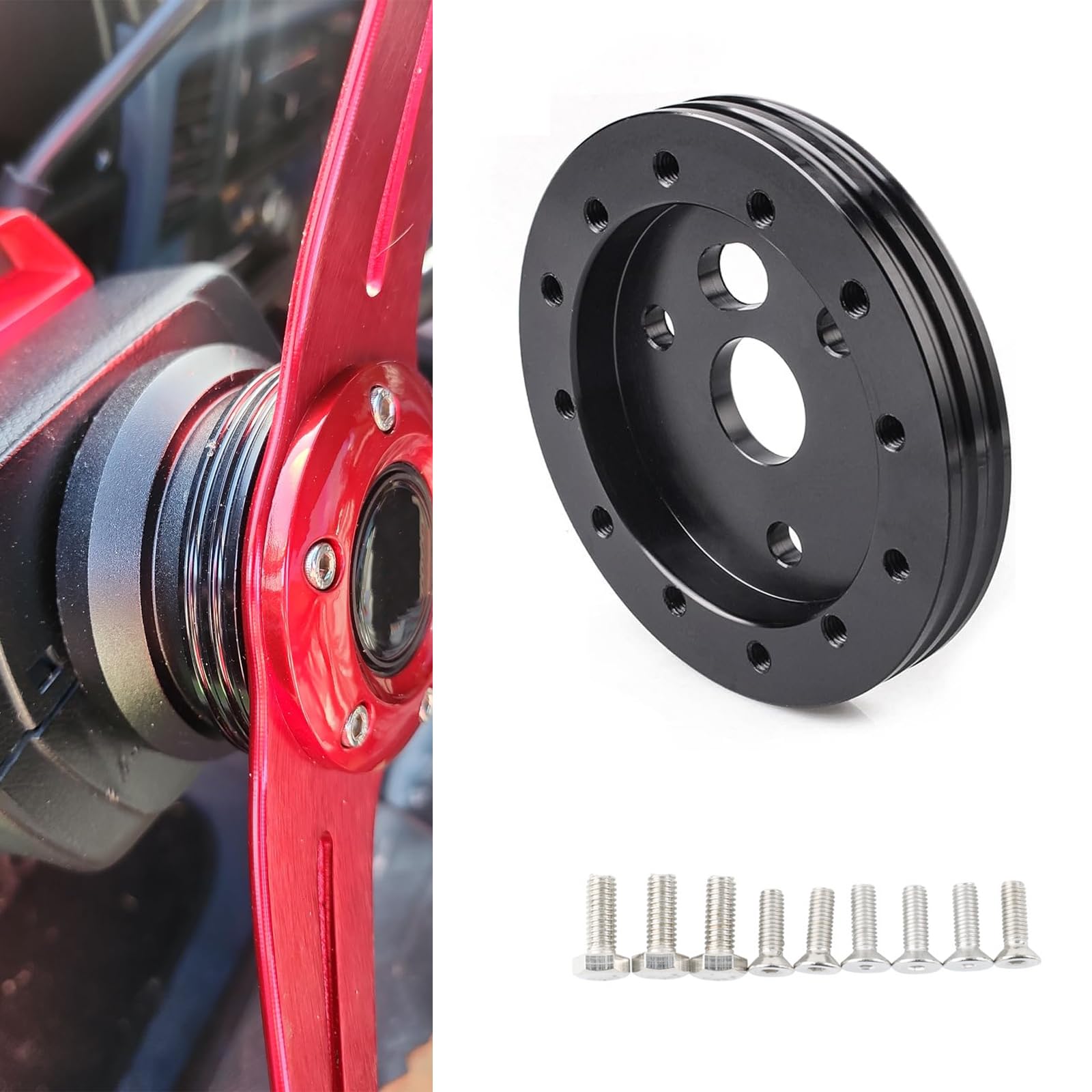 Amazon.com: Jewkot Pack-1 Car Modified Steering Wheel Base Connector ...