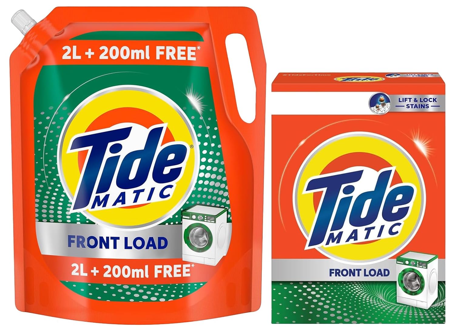 Tide Matic Liquid Detergent 2L + 200 ml FREE – Front Load Washing ...