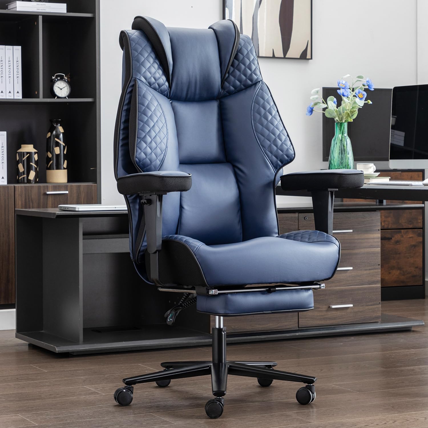 Amazon.com: GYI Big and Tall Office Chair 400lb Wide Seat, Ergonomic ...