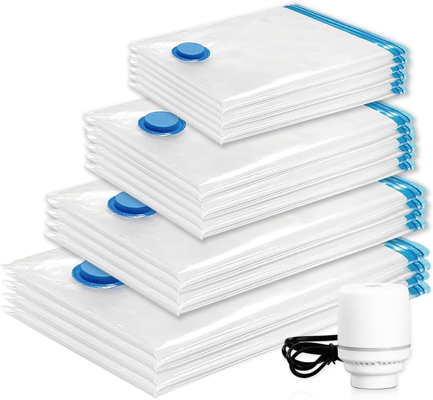 Amazon.com: 20 Packs Vacuum Storage Bags with Electric Air Pump for ...