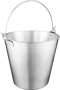 Amazon.com: Winco Stainless Steel Utility Pail, 13-Quart : Home & Kitchen