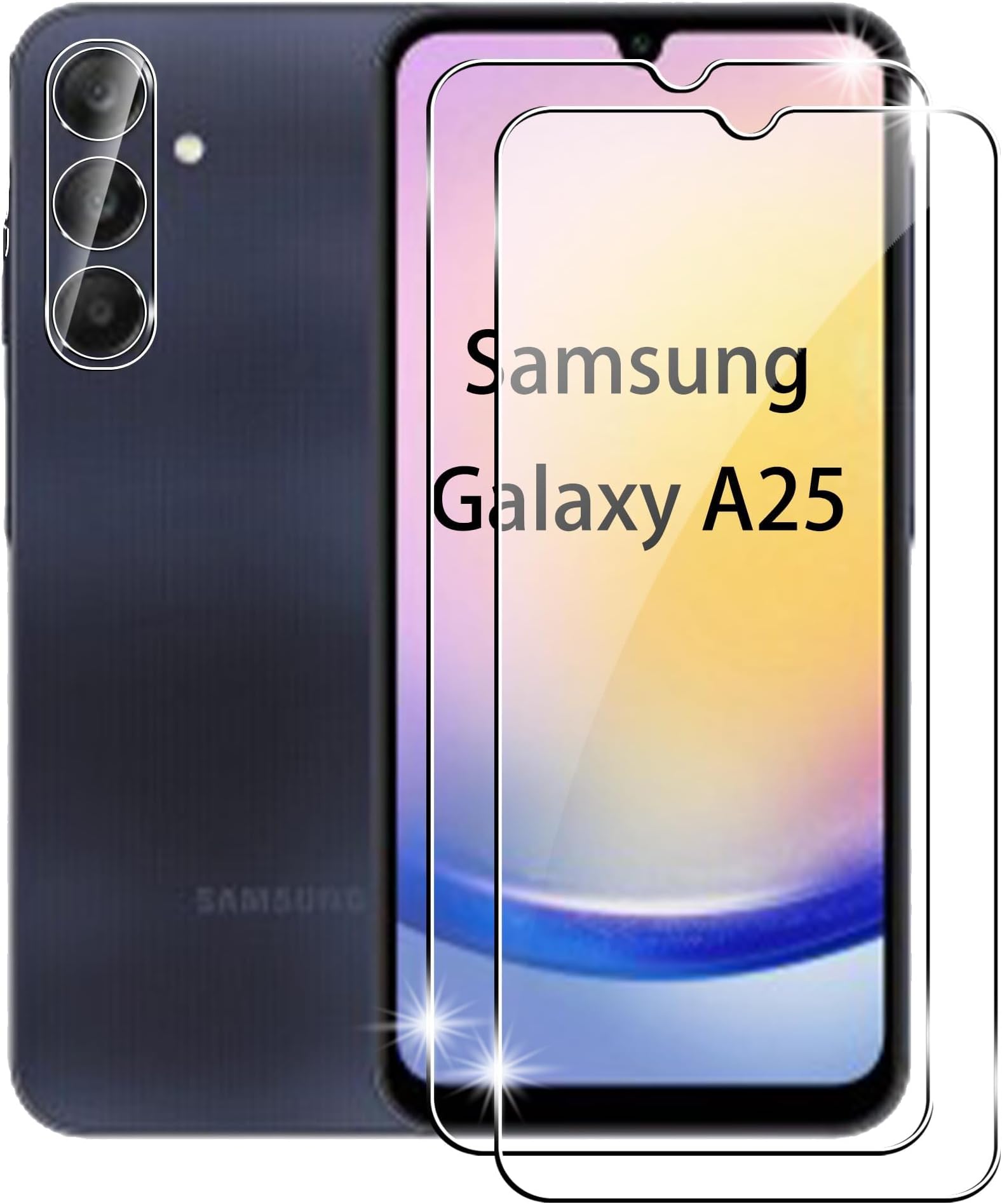 Screen Protector for Samsung Galaxy A25 5G/A15 4G/5G [2 Pack] Tempered ...