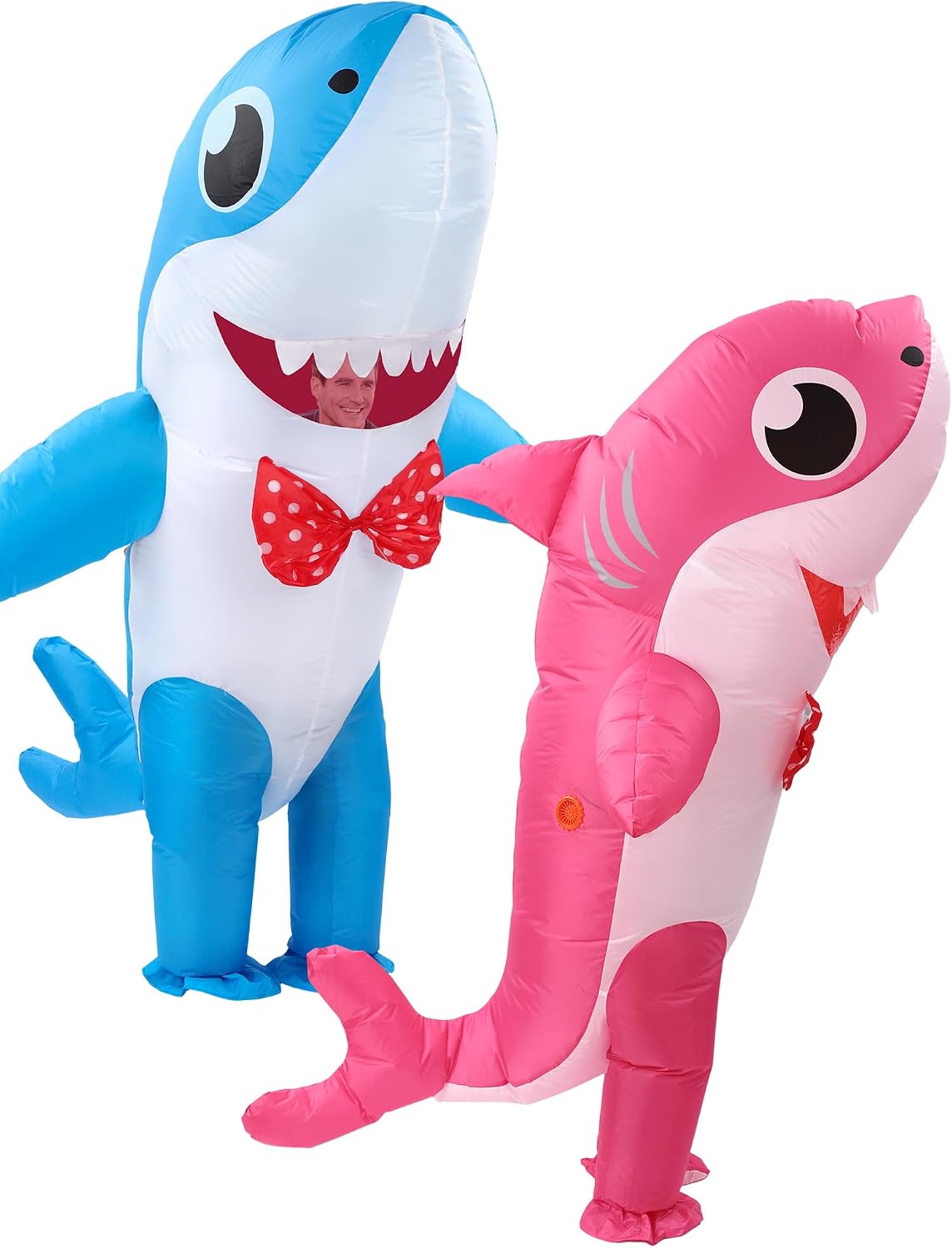 Amazon.com: Mepase 2 Pack Inflatable Shark Costume for Adult Halloween ...