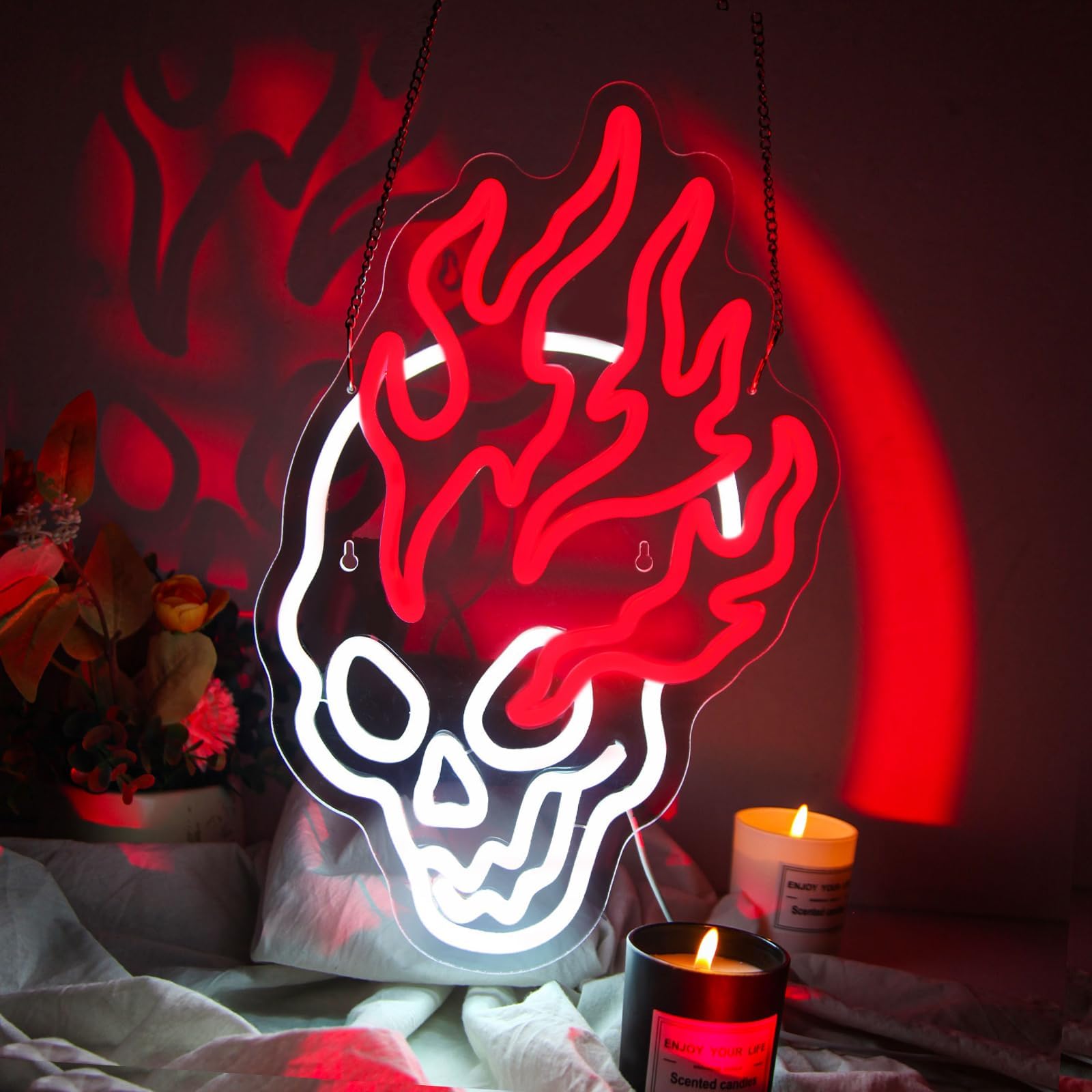 Heliwey Bored Ghostbusters Neon Sign for Wall Decor, LED Neon Red Ghost ...