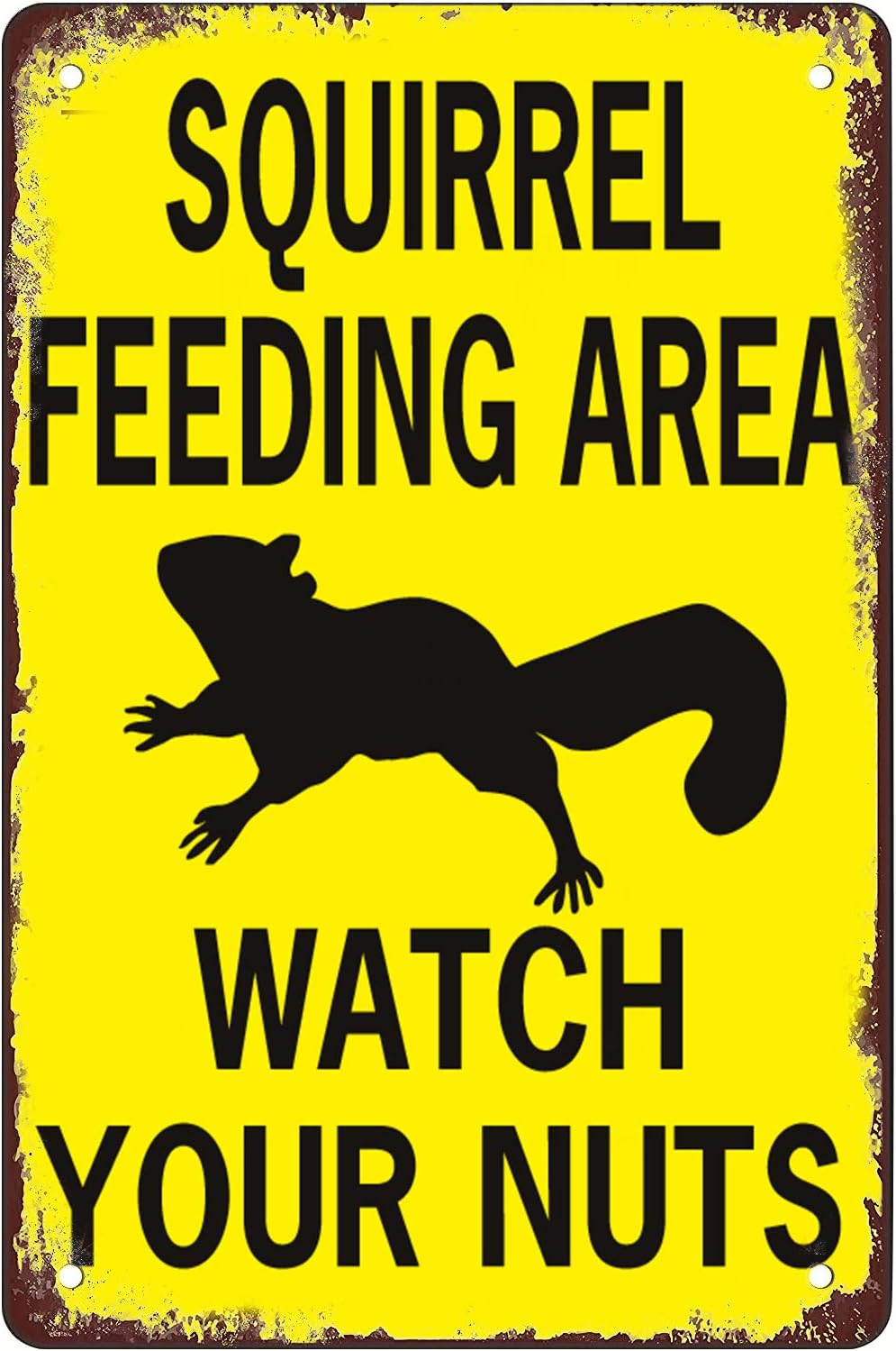 Amazon.com : DOGNNAK Welcome to The Nut House Squirrels Humor Metal ...