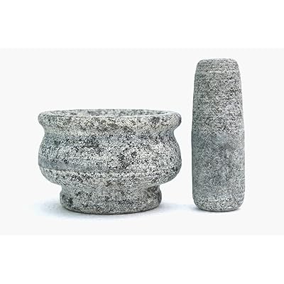 Aaghnya Stone Mortar and Pestle/Khal Dasta Ural Set/Khalbatta okhli ...
