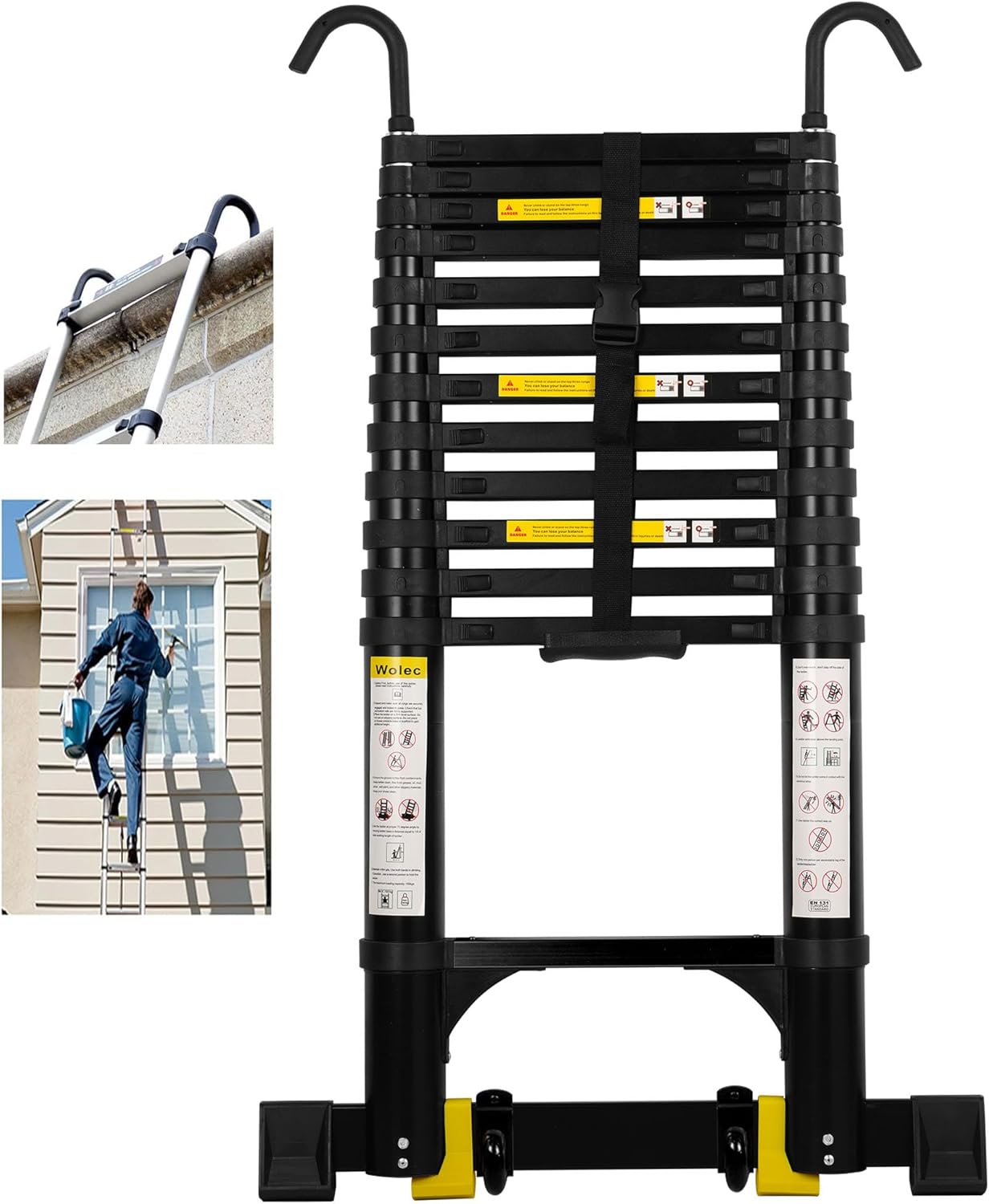 Telescoping Ladder,17.5FT Aluminum Portable Philippines | Ubuy