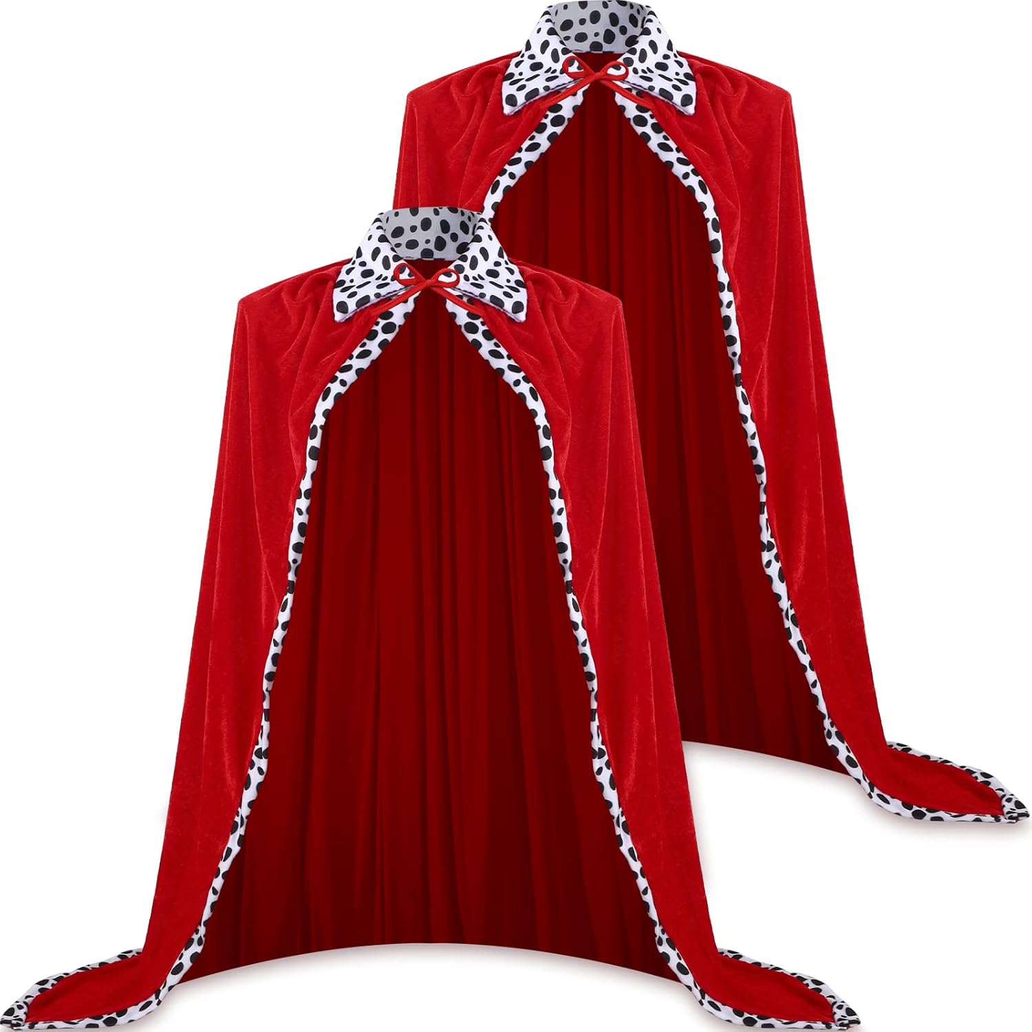Amazon.com: Laumoi 2 Pcs King Robe Red Cape Costume for Adults Queen ...