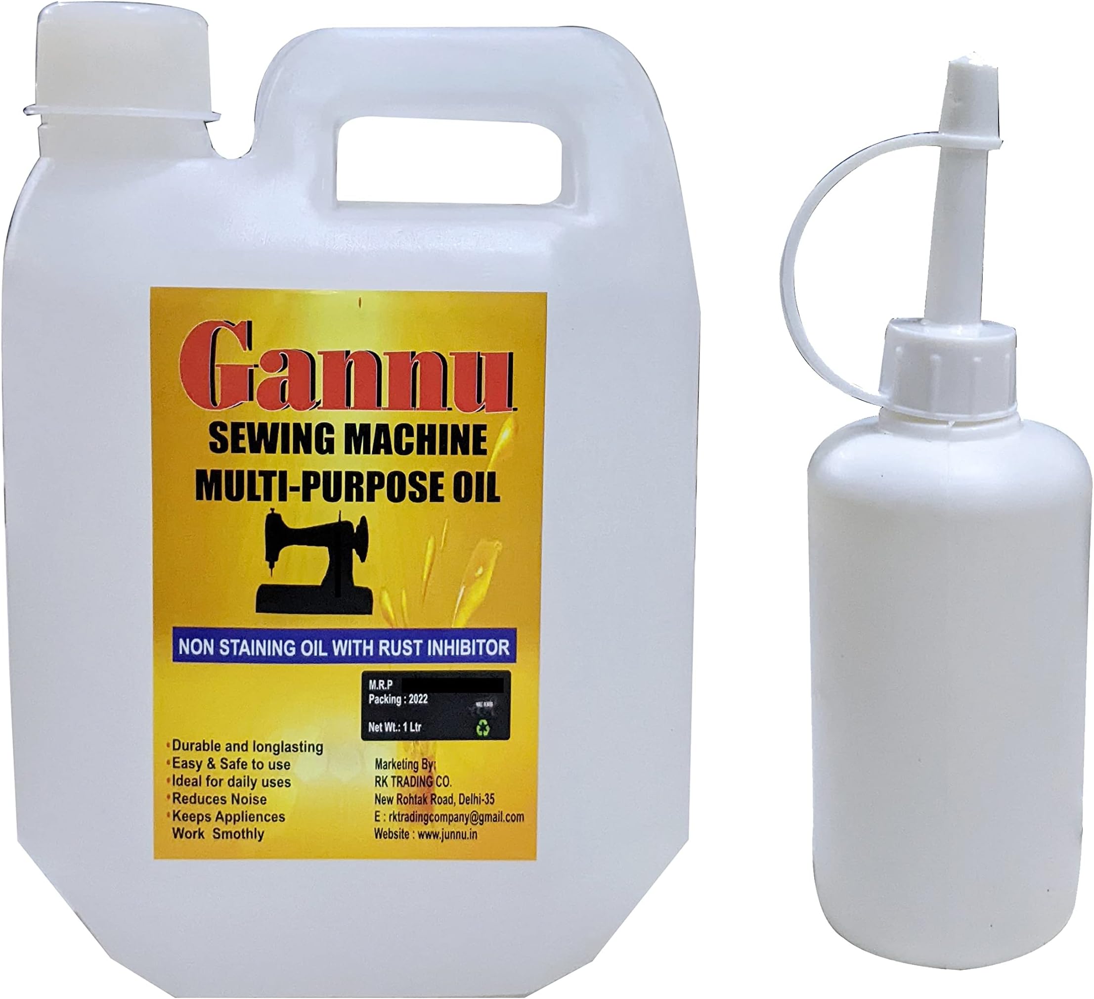 Intenzo Oils Ganu Oil Lubricant for Sewing Machine, Fan, Drill, Bicycle ...