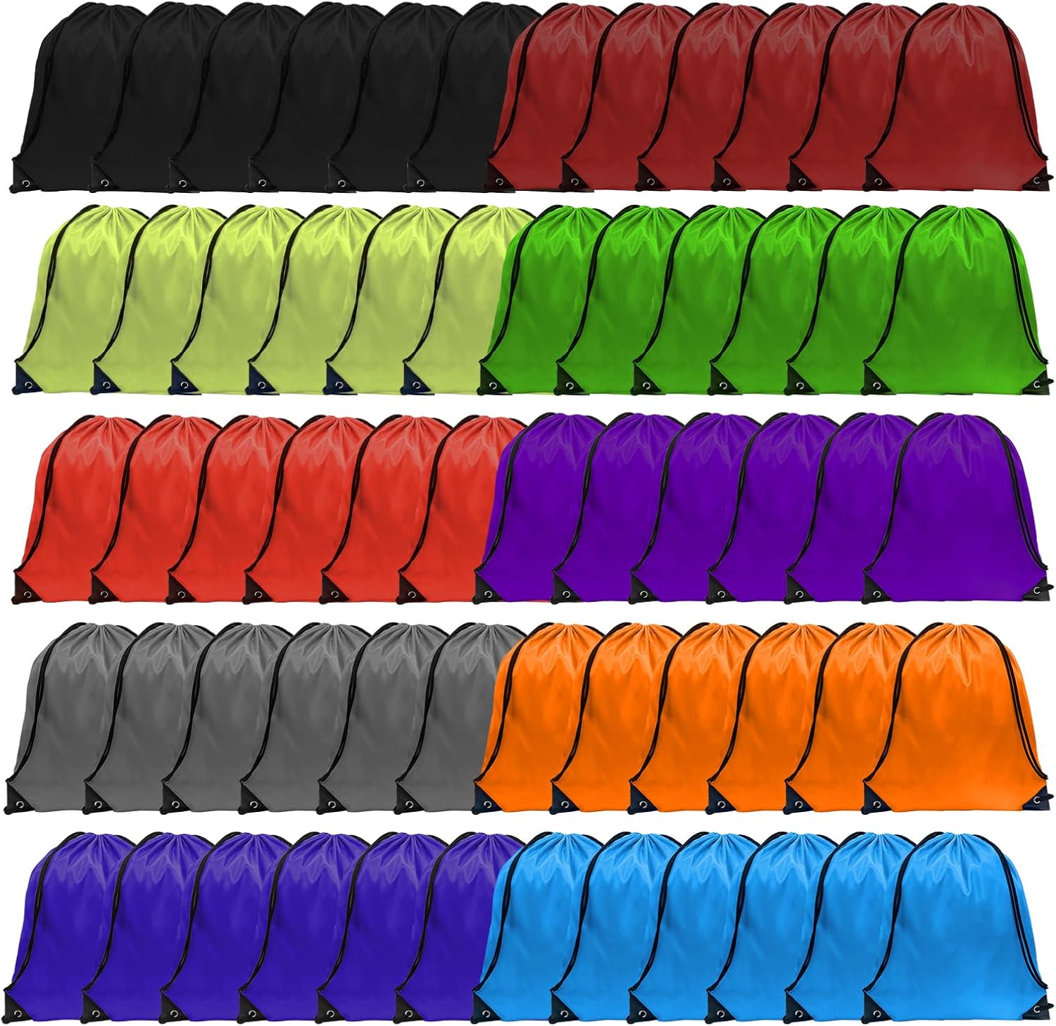 Amazon.com | Drawstring Bags, Drawstring Backpack Nylon Backpack Draw ...