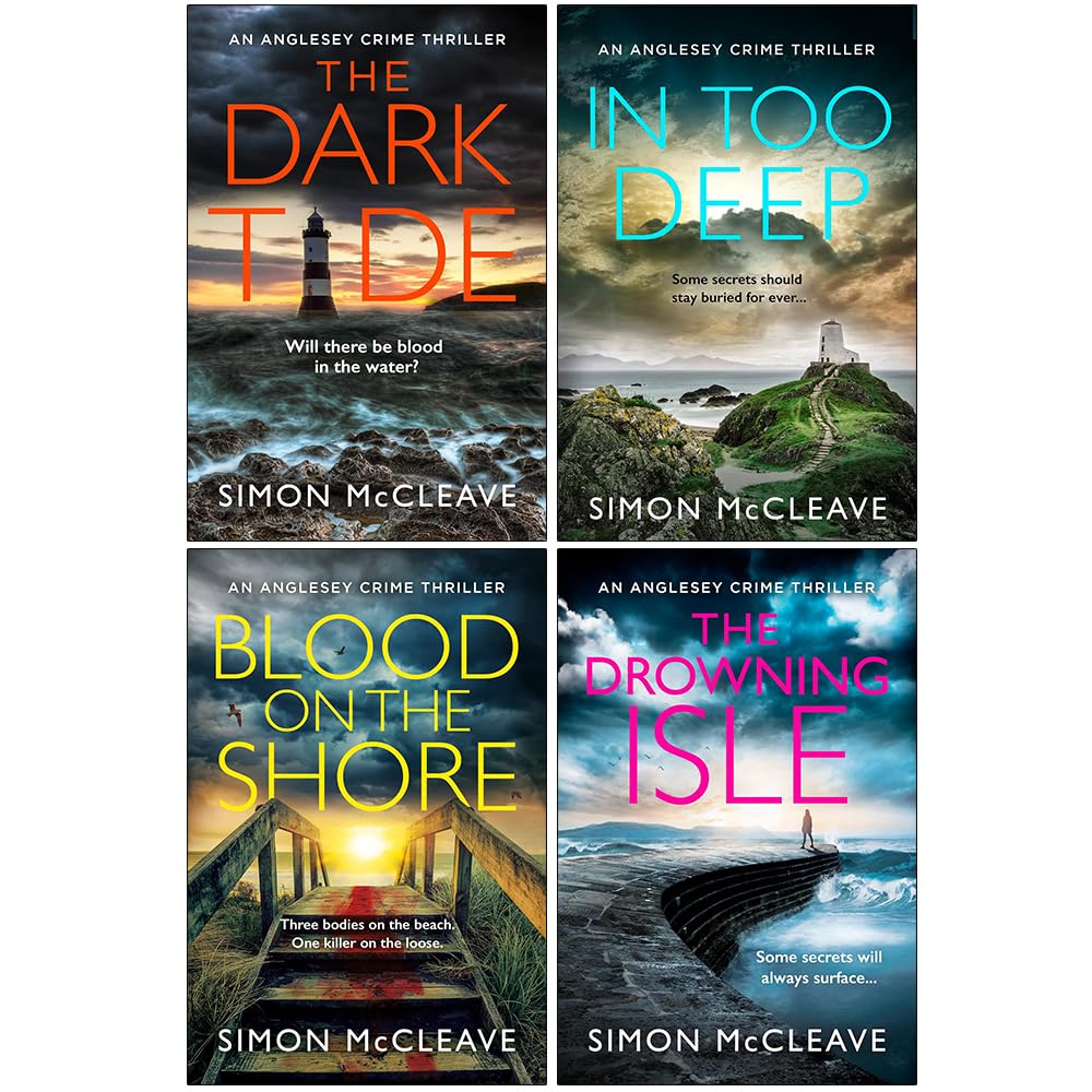 Simon McCleave The Anglesey Series 4 Books Collection Set (The Dark ...