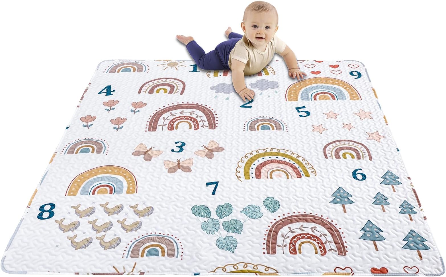 Amazon.com : MEM Playpen Mat 71" X 59" Baby Play Mat, Thicken One-Piece ...