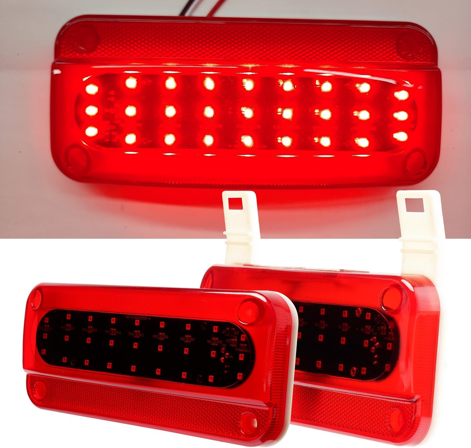 Amazon.com: KAX 2pcs Red 49LED Red RV Brake Lights RV Camper Trailer ...