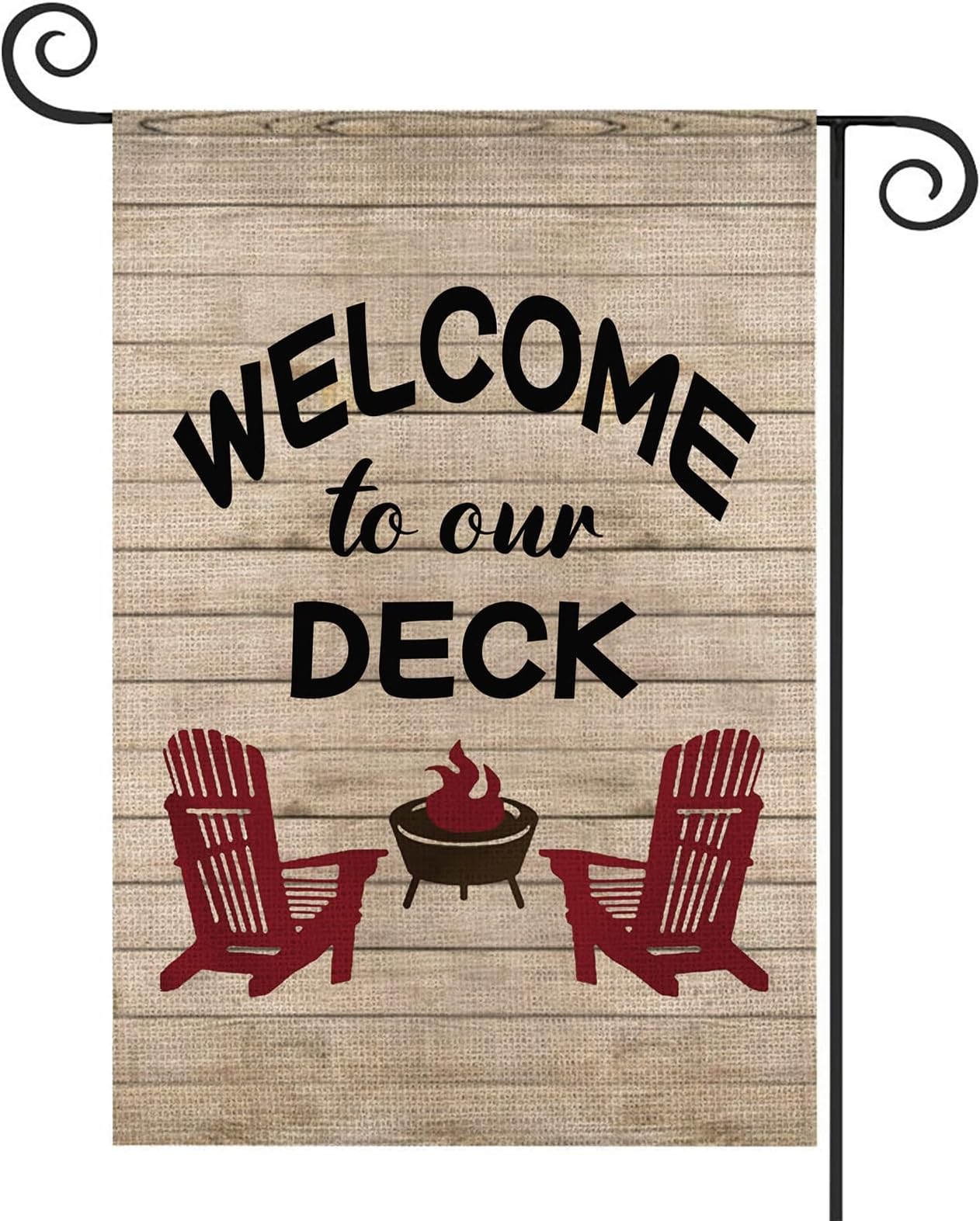 Amazon.com : POFULL Deck Rules Decoration Garden Yard Flags ...