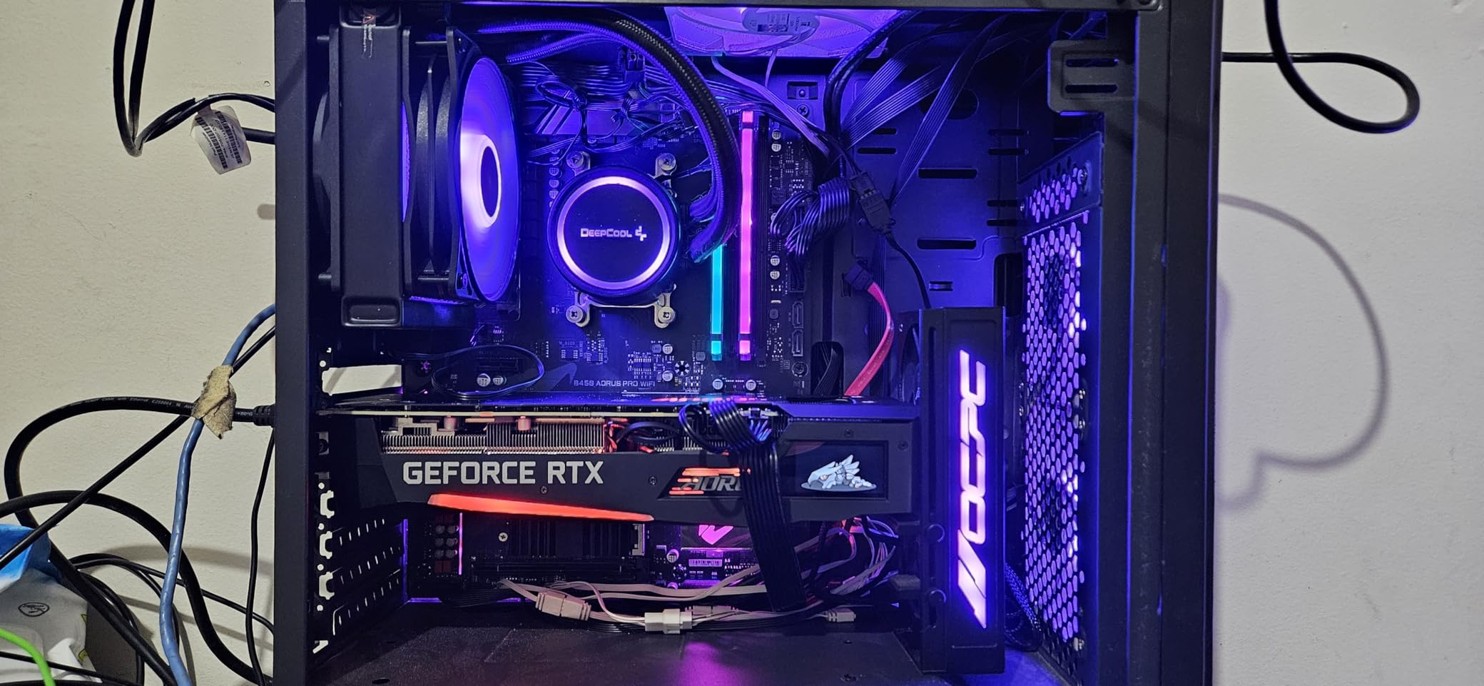 OCPC Adjustable GPU Support Bracket & ARGB 2X Graphics Card Support ...