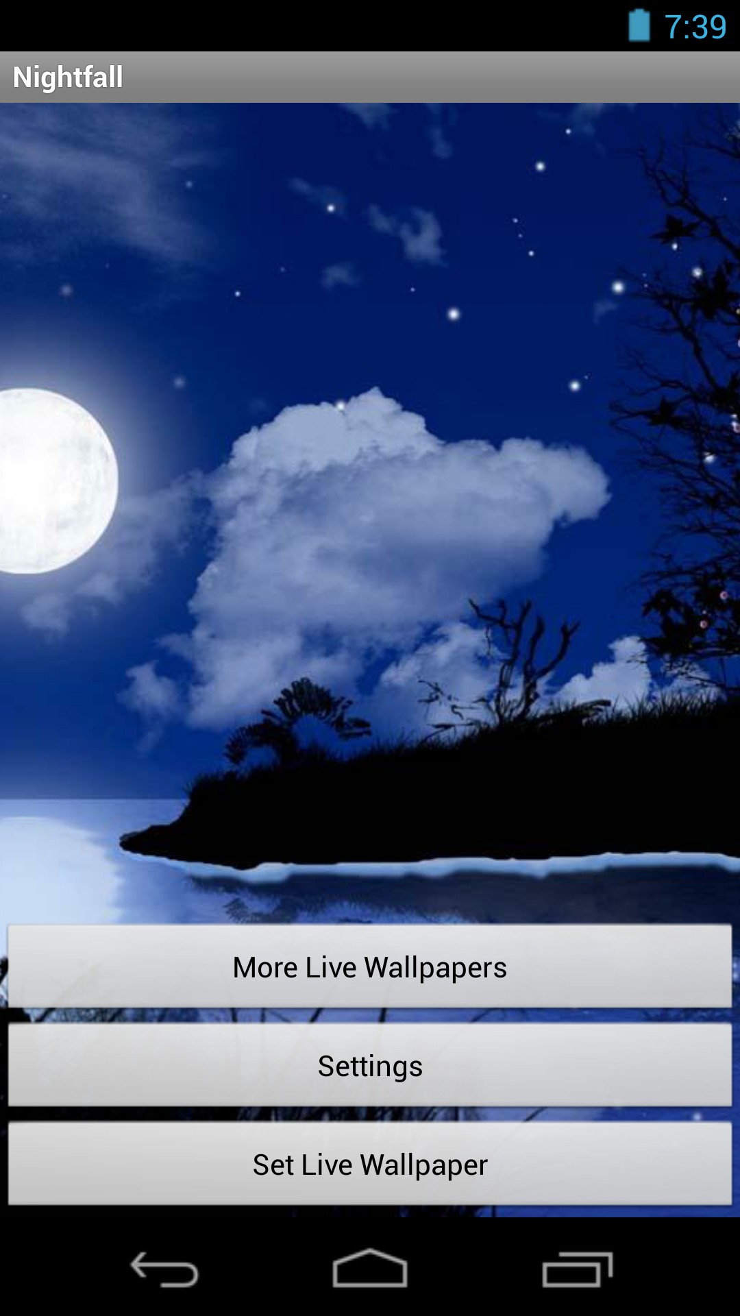 Nightfall Live Wallpaper - App on Amazon Appstore