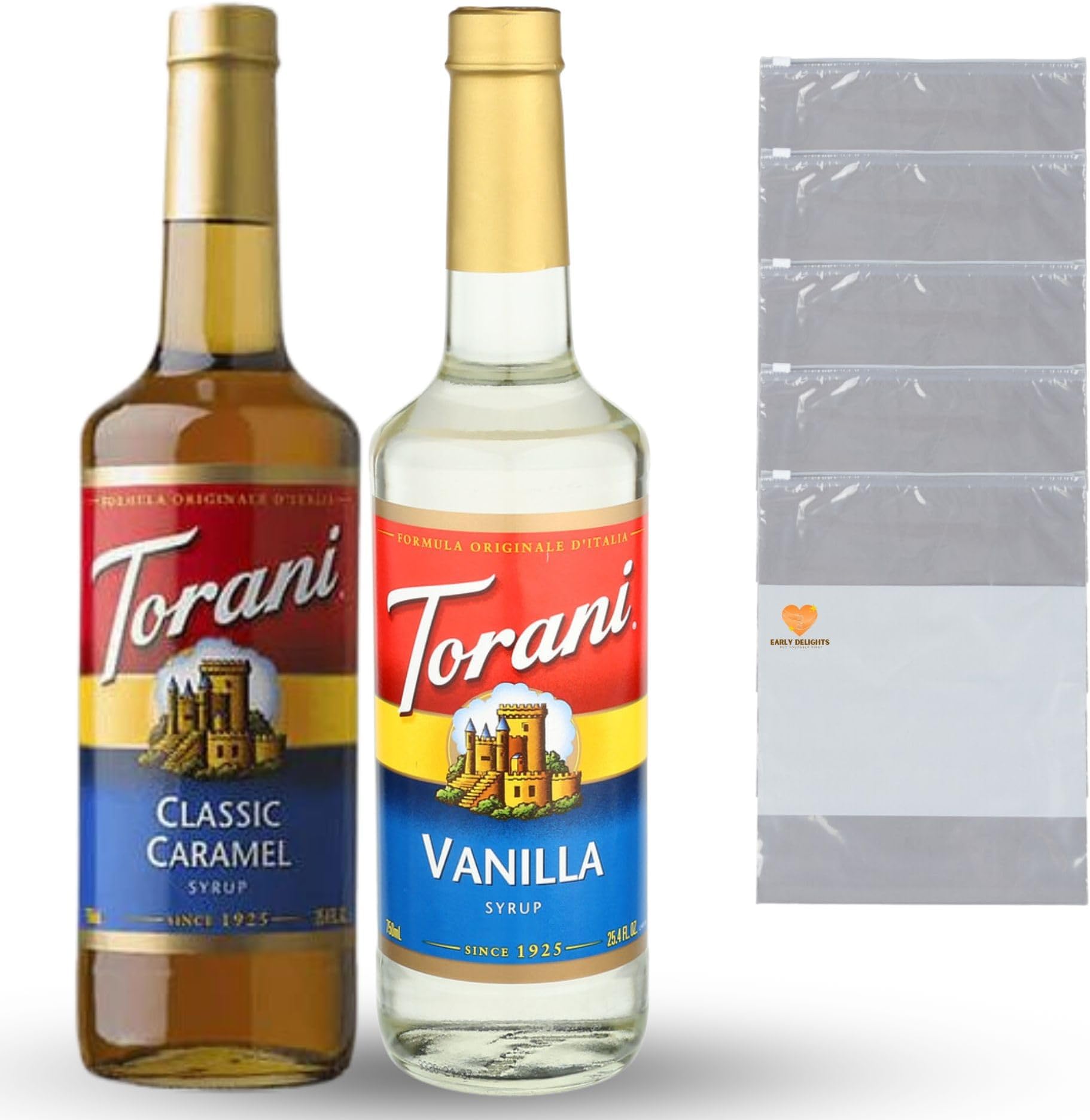 Amazon.com: Torani Coffee Syrup Variety Pack - Vanilla, Caramel ...