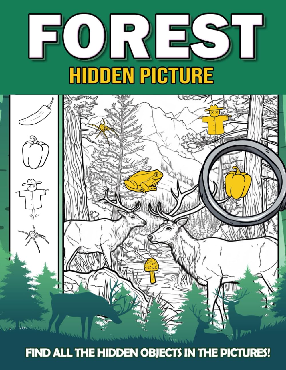 Forest Hidden Picture: Look And Find All Hidden Objects Of Forest ...