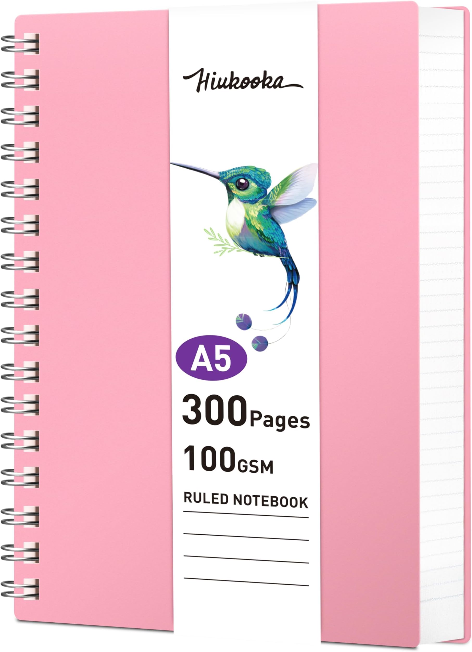 Amazon.com : Lined Spiral Notebook, 3PCS Kraft Cover Spiral Journal, 5 ...