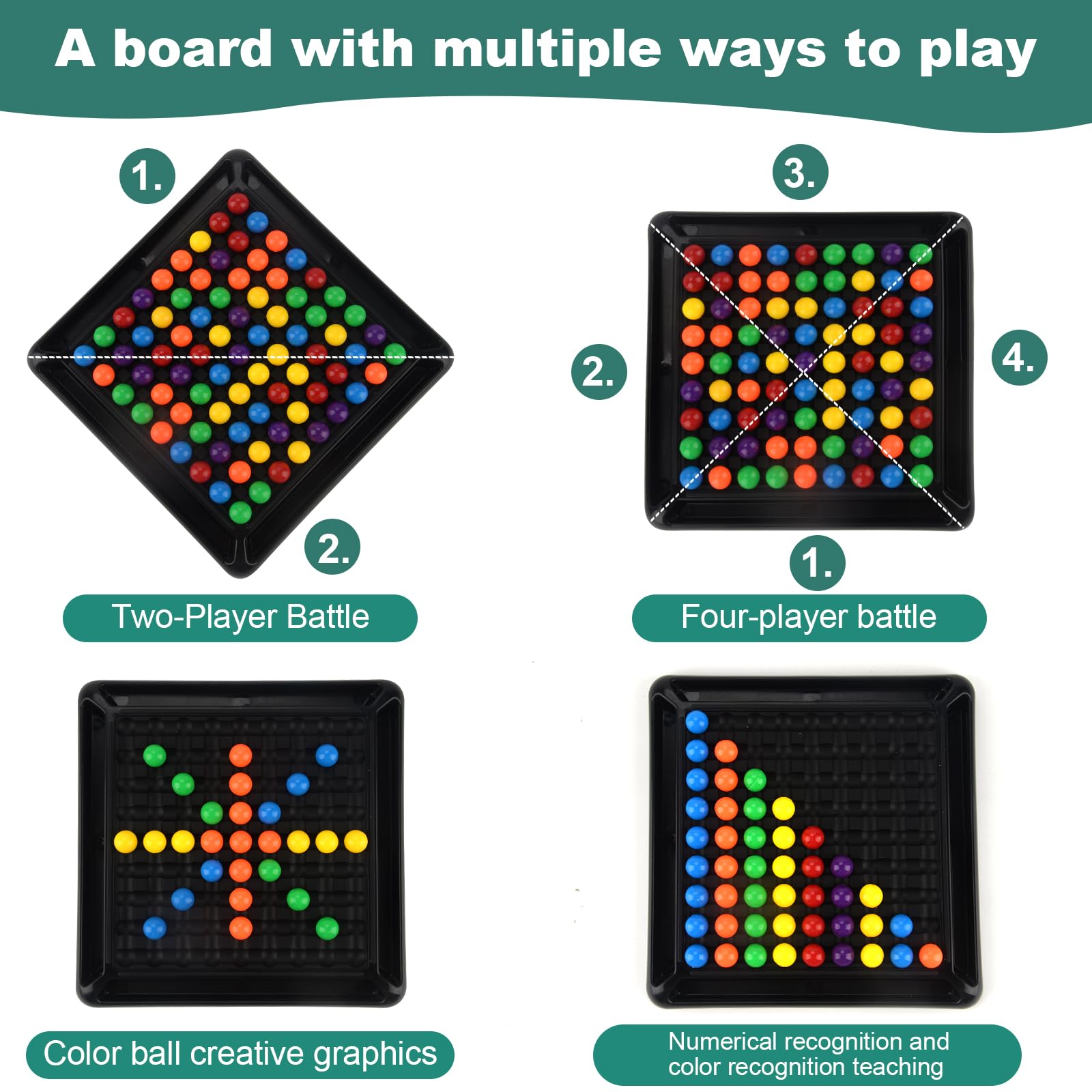 Yozexin Intellectual Chessboard,Rainbow Ball Elimination Chess Board ...