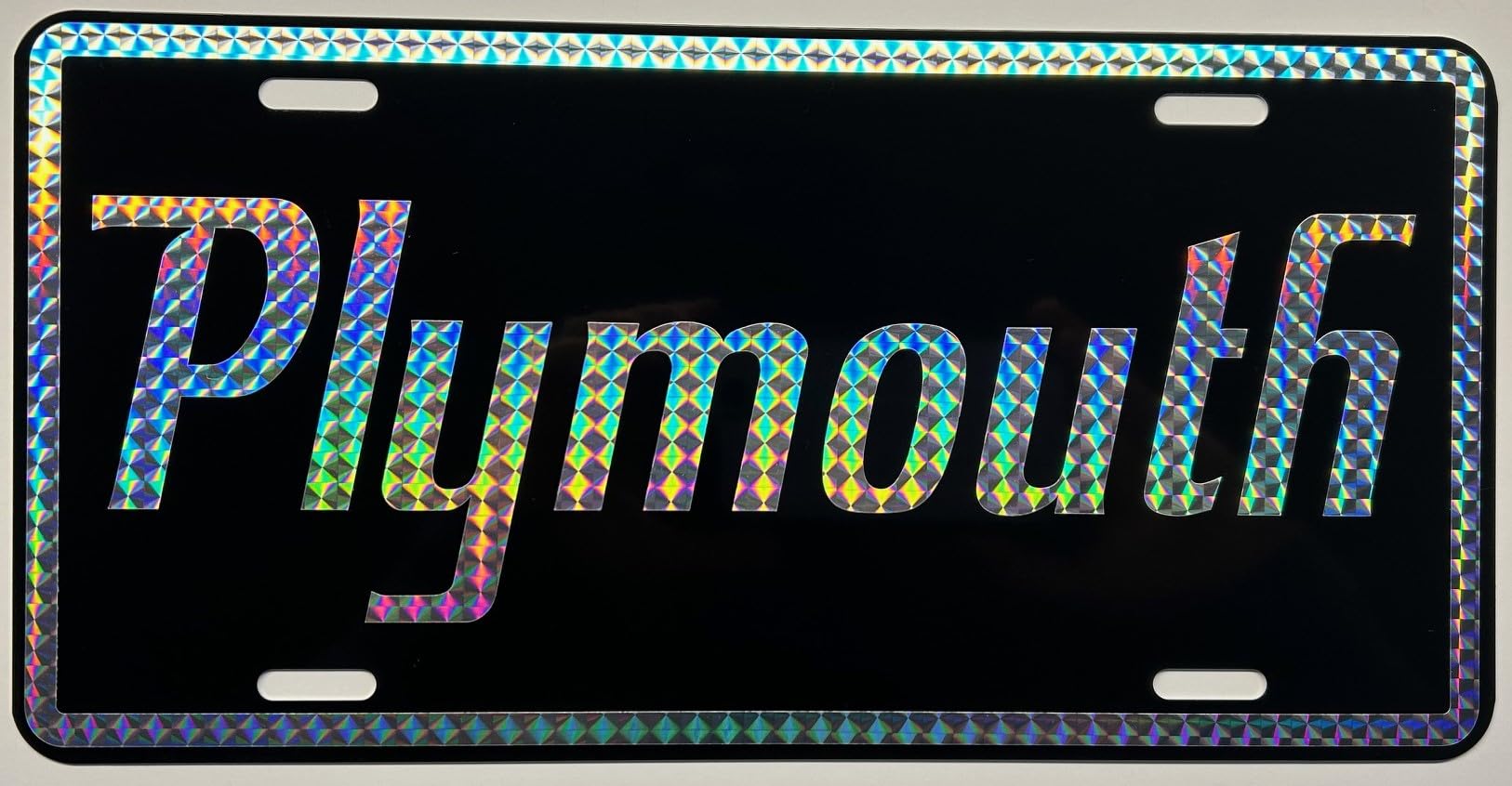 Amazon.com: Retro 1970'S Prism Plymouth Metal License Plate 6 X 12 TAG ...
