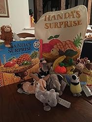 Handa’s Surprise - Book and Finger Puppets : Amazon.co.uk: Toys & Games