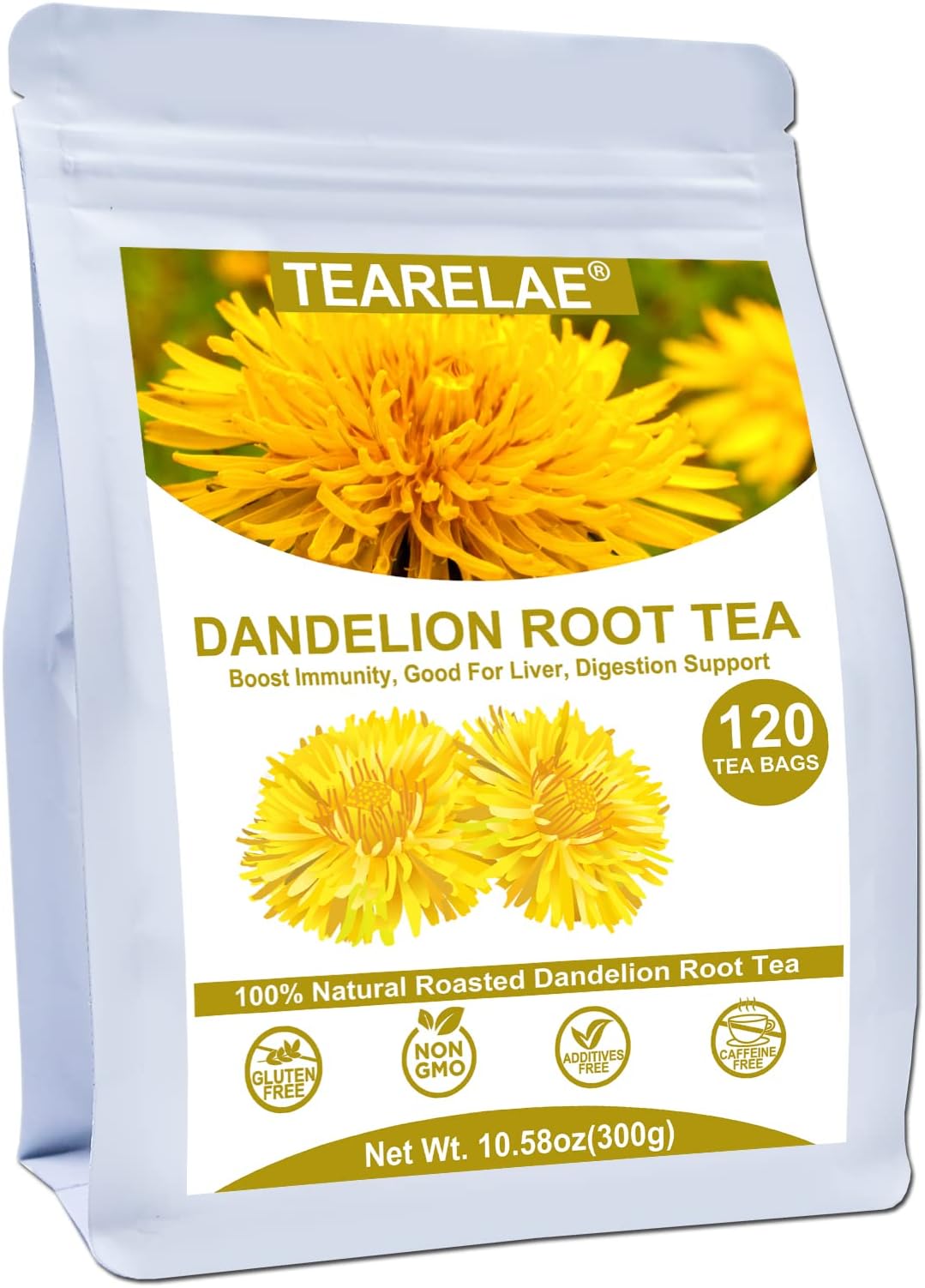 Amazon.com : TEARELAE - Dandelion Root Tea - 2.5g x 120 Count - Premium ...