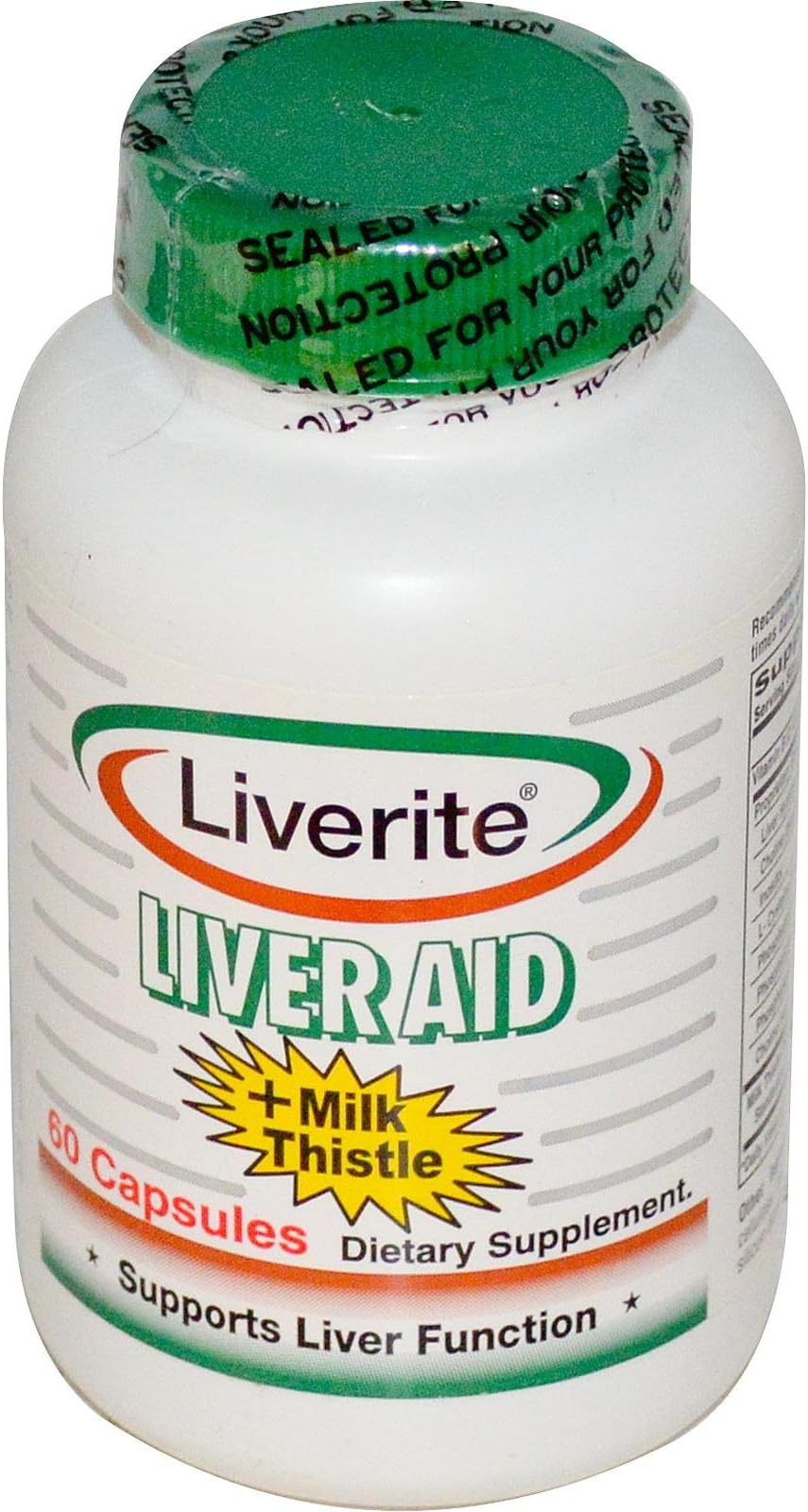 Amazon.com: Liver Aid + Milk Thistle 60 Capsules : Health & Household