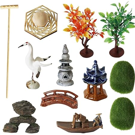 Amazon.com: Sdeetesamjun 6 PCS Mini Zen Garden Accessories, Miniature ...