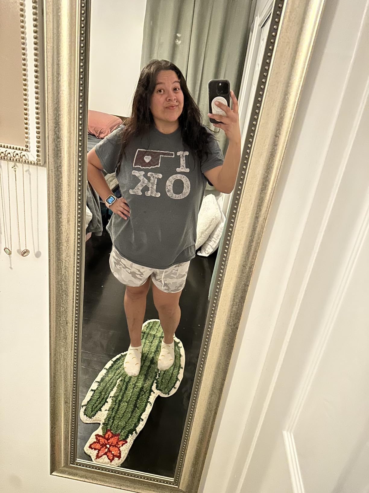 Amazon.com: Cactus Bedroom Runner Rug Green Bath Mat,43"x19",Microfiber ...