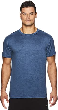 Amazon.com: Gaiam Men's Everyday Basic Crew Neck T Shirt - Short Sleeve ...