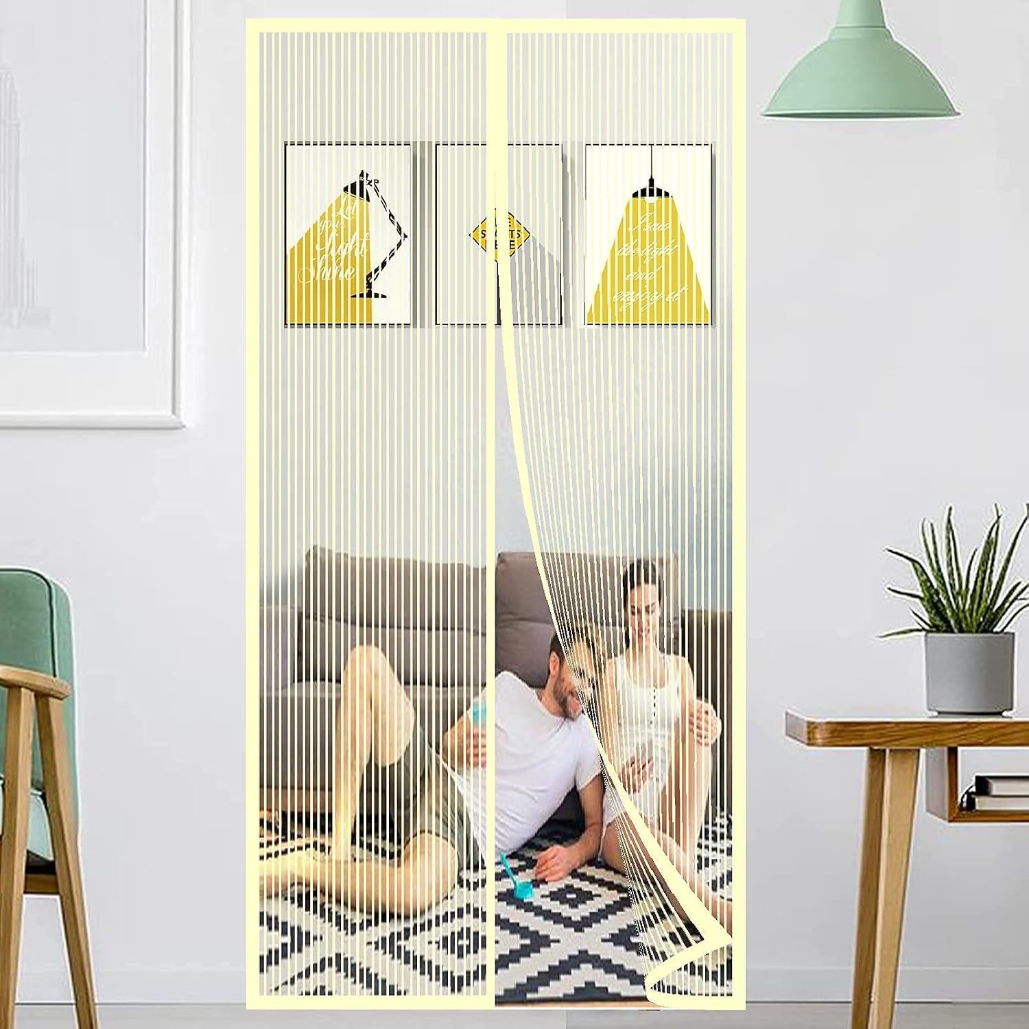 Magnetic Screen Mesh Door, Door Net Keep Mosquito Out, Fits 265x220 cm ...