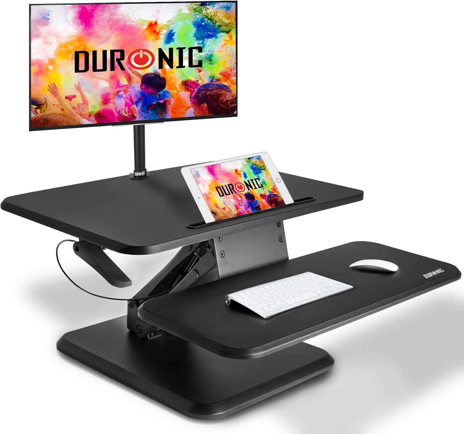 Duronic DM05D12 Poste de Travail Informatique Assis Debout Bureau de 64 ...