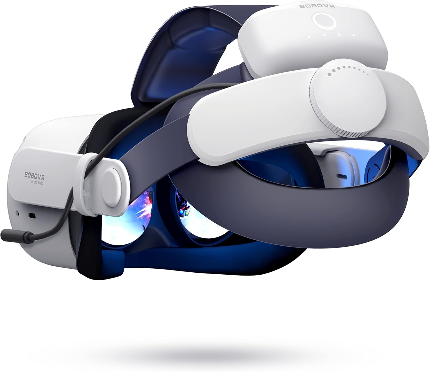 BOBOVR M1 Plus hoofdband met batterij, compatibel met Meta Quest 2 ...