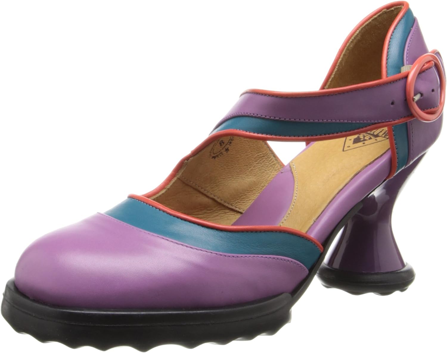 Amazon.com | John Fluevog Women's Elif, Lilac/Turquoise/Red, 7 M US | Pumps