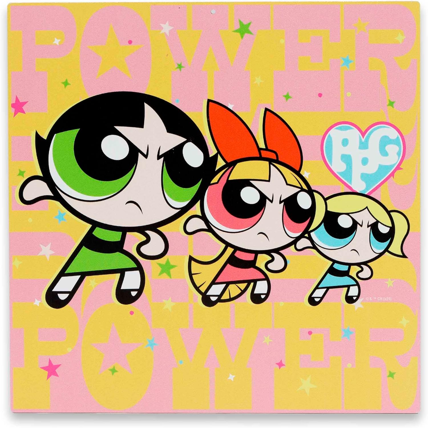 Amazon.com: Powerpuff Girls Power Metal Wall Decor - Fun Powerpuff ...