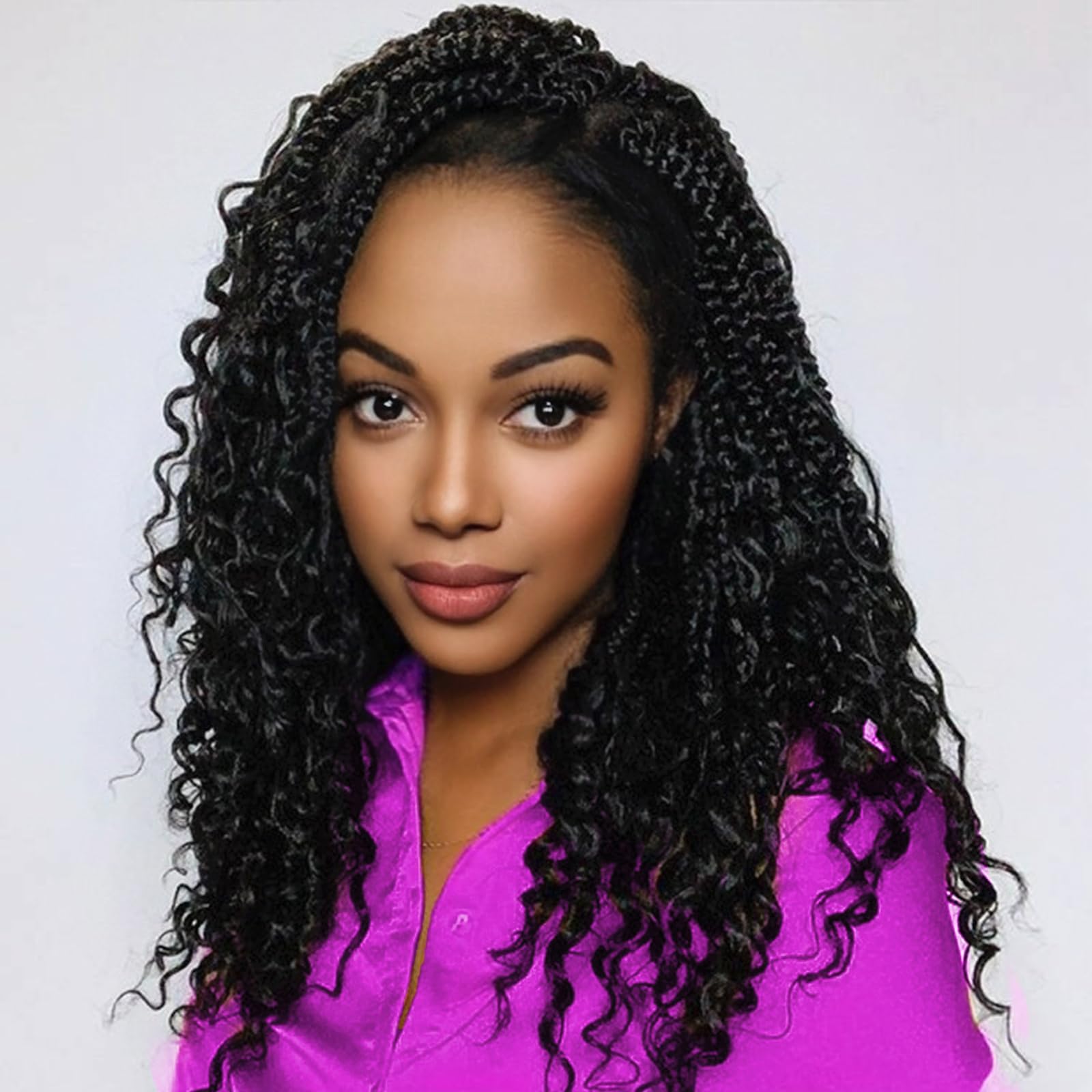 Amazon.com : ATRAENTE Goddess Box Braids Crochet Hair For Women14 Inch ...