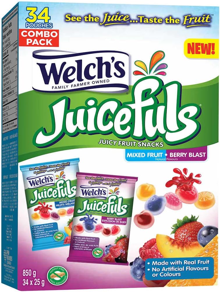 Welch's Juicefuls 34 × 25 g : Amazon.ca: Grocery & Gourmet Food