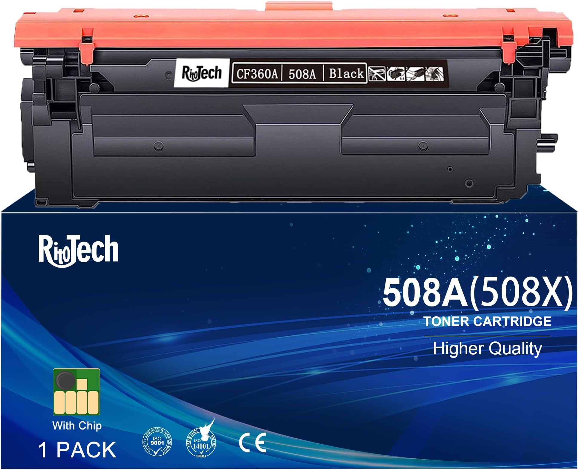 Amazon.com: Hp 508A (CF360A) Black Original Toner Cartridge, 2-Pack ...