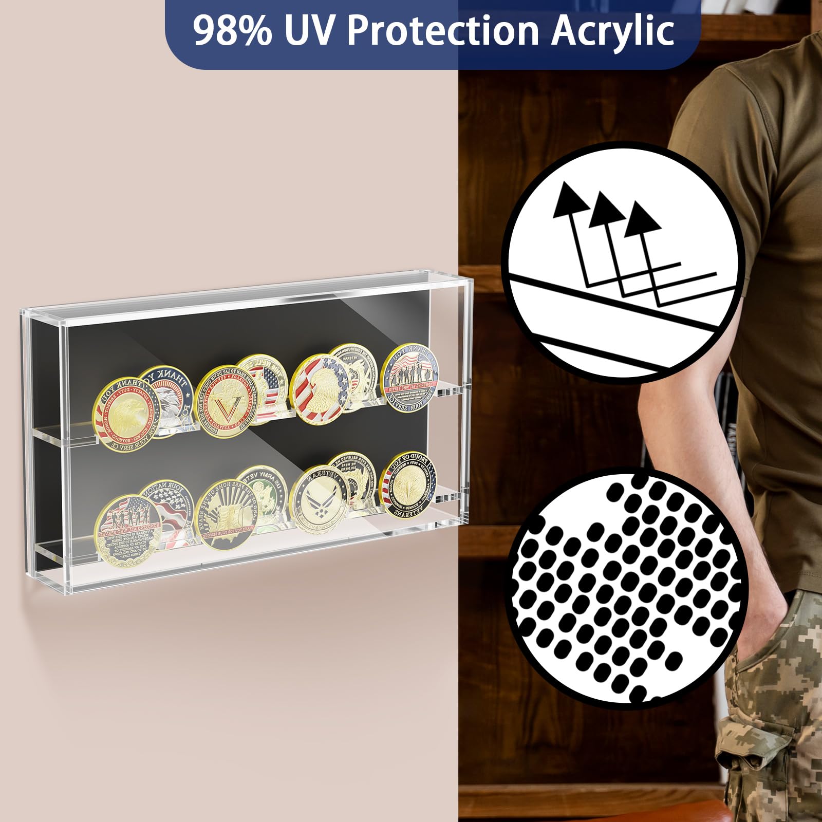 Snapklik.com : Acrylic Display Case For Challenge Coin, Military Coin ...