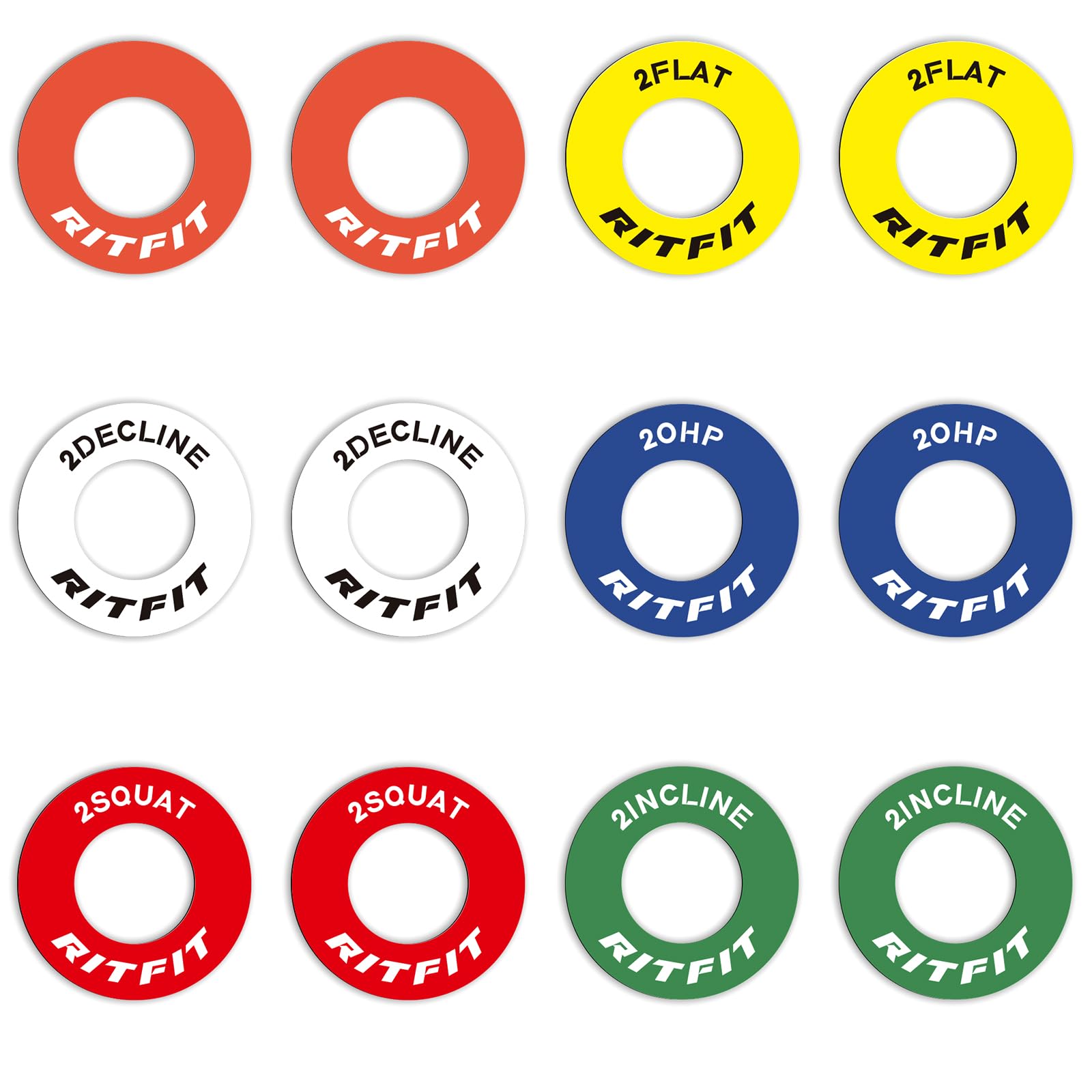 Snapklik.com : Power Cage Magnetic Position Markers, 1-inch Squat Rack ...