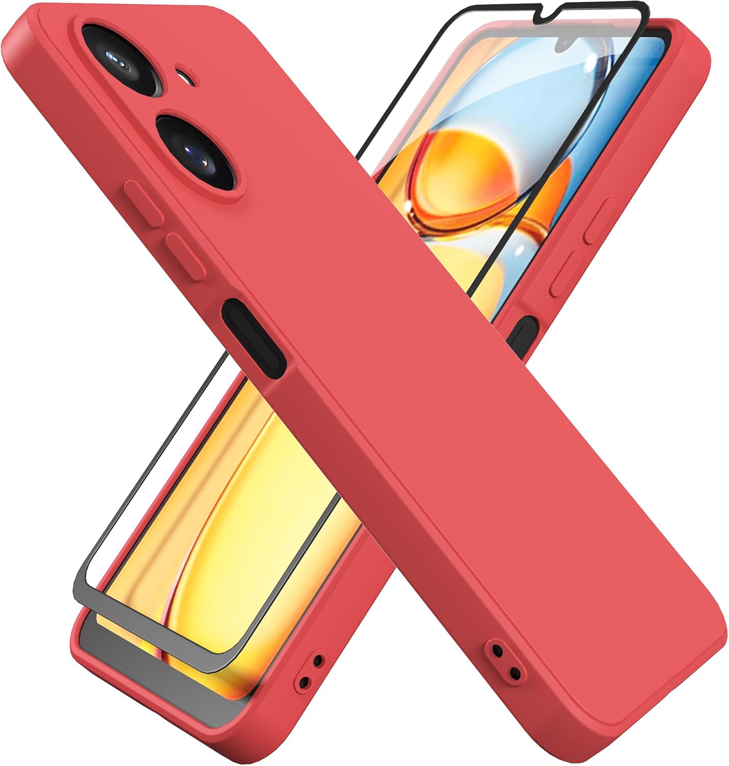 HHUIWIND Coque pour Xiaomi Redmi 13C 4G (6.74") avec Verre Trempé écran ...