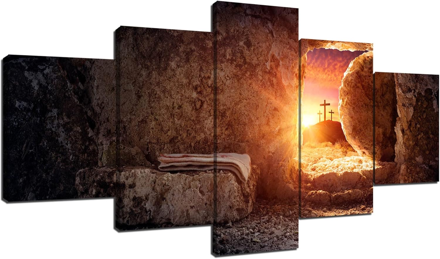 (different design) ARNLRDYA Christ Empty Tomb Wall Art, Resurrection of ...