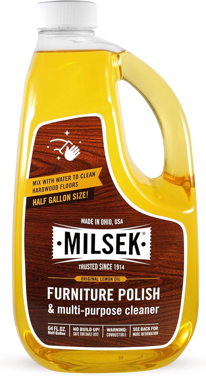 Amazon.com: Milsek Furniture Polish and Wood Cleaner with Lemon Oil ...