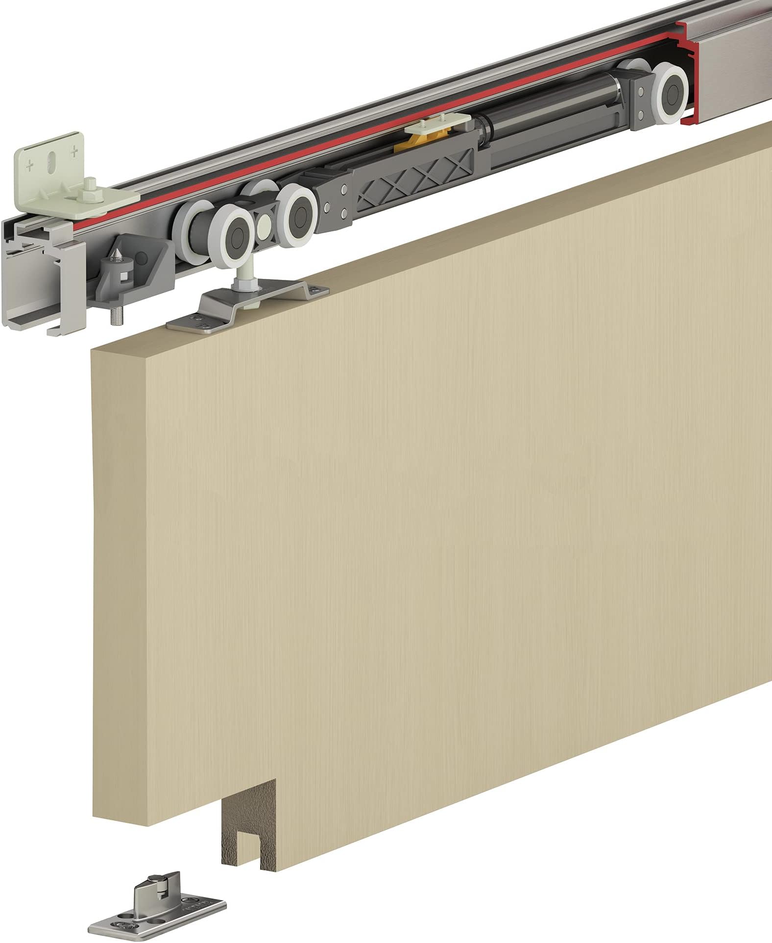 DecorAndDecor 120KG Per Door Top Hung Soft Close Sliding Door Track ...