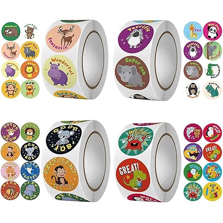 Amazon.com: 800pcsTeacher Stickers Classroom Stickers Motivational ...